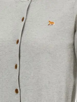 Maison Kitsuné Embroidered Logo Crewneck Cardigan