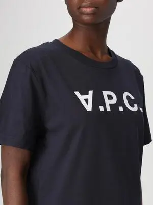 A.p.c. T-shirt With Logo - Blue