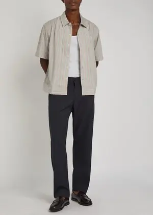 Nn07 Reed Striped Cotton Shirt