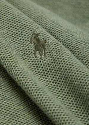 Polo Ralph Lauren Half-zip Waffle-knit Cotton Jumper - Green