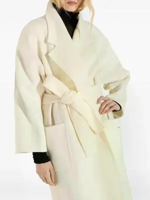 Elisabetta Franchi Wool Double Cloth Coat