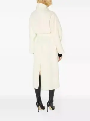 Elisabetta Franchi Wool Double Cloth Coat