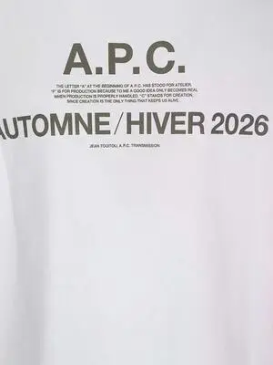 A.p.c. Cotton T-shirt With Back Print