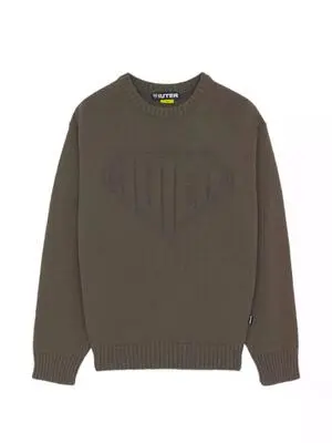 IUTER Links Logo-knit Sweater - Brown