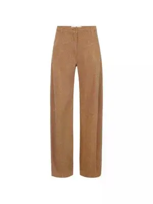 Elisabetta Franchi Embellished Denim Balloon Trousers - Brown