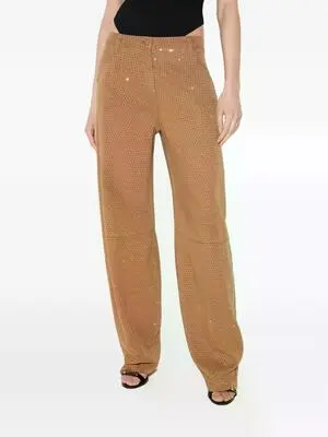 Elisabetta Franchi Embellished Denim Balloon Trousers