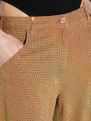 Elisabetta Franchi Embellished Denim Balloon Trousers