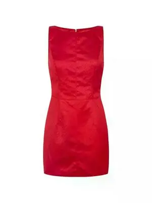 Elisabetta Franchi Taffeta Fish Scale Pattern Mini Dress