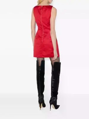 Elisabetta Franchi Taffeta Fish Scale Pattern Mini Dress