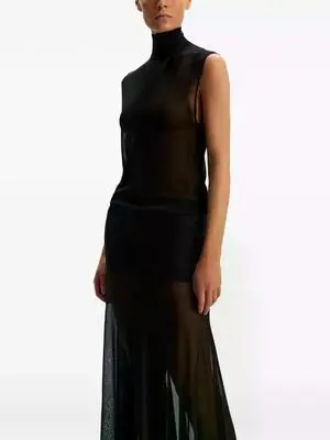 12 STOREEZ Sleeveless Turtleneck Maxi Dress