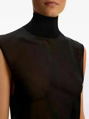 12 STOREEZ Sleeveless Turtleneck Maxi Dress