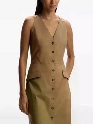 12 STOREEZ Button-up Sleeveless Maxi Dress