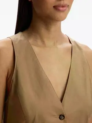 12 STOREEZ Button-up Sleeveless Maxi Dress