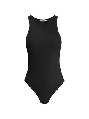 12 STOREEZ Racer-back Bodysuit - Black