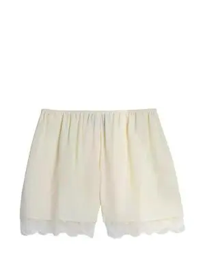 Simone Rocha Lace-trim Negligée Mini Shorts