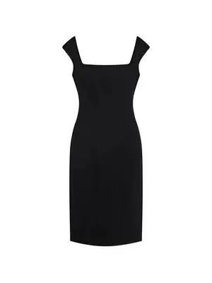 12 STOREEZ Vaganova Velvet Mini Dress - Black
