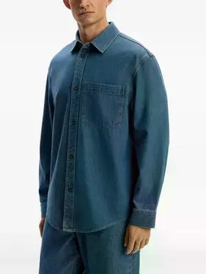 12 STOREEZ Pocket Denim Shirt