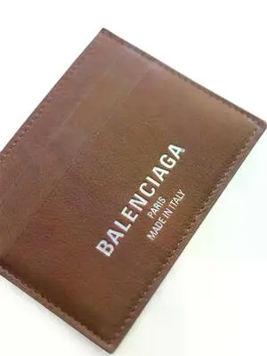 Balenciaga Credit Card Holder In Caramel