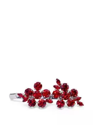 Simone Rocha Mini Hellebore Flower Hair Clip - Red