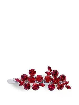 Simone Rocha Embellished Floral Hair Clip - Red