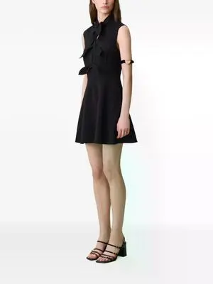 Claudie Pierlot Sleeveless Tie-neck Mini Dress