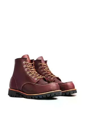 Red Wing Roughneck Leather Ankle Boots - Red