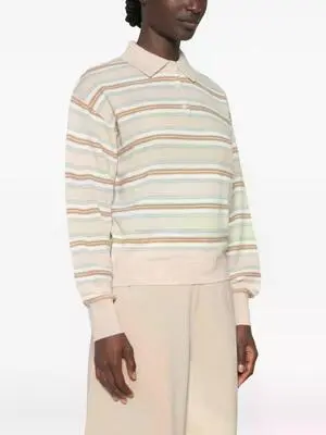 Guest In Residence Striped Polo Top