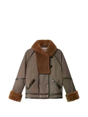 MARANT ETOILE Olinka Faux Fur Trimmed Jacket