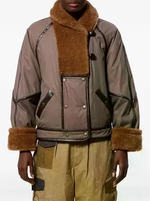 MARANT ETOILE Olinka Faux Fur Trimmed Jacket