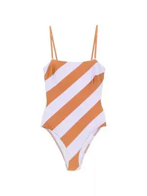 Zimmermann Indra Stripe-print Swimsuit