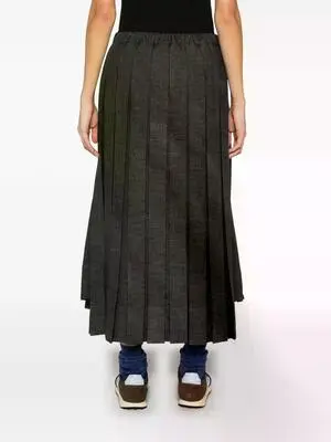 Plan C Plissé Midi Skirt