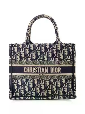 Dior Oblique Book Tote Tote Bag - Blue