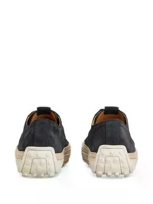 TOD'S Suede Espadrille Sneakers With Braided Trim