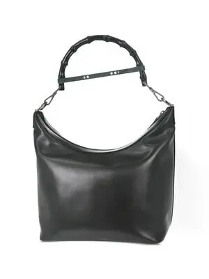 Gucci Bamboo Top Handle Shoulder Bag - Black