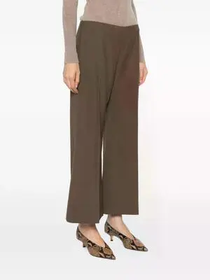 Khaite Walter Cropped Trousers - Brown
