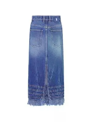 Rabanne Fringe Detail Midi Skirt