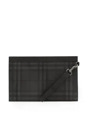 Burberry City Check Zip Pouch