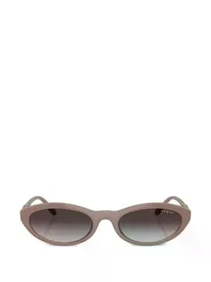 VOGUE EYEWEAR Oval Frame Sunglasses - Neutrals
