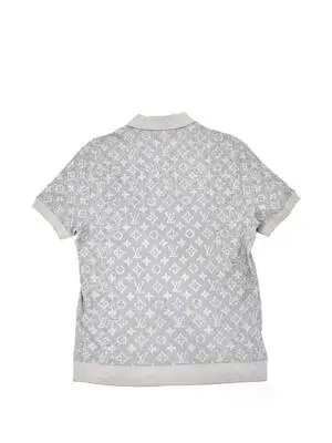 LOUIS VUITTON 2010-2020s Monogram Polo Shirt - Grey