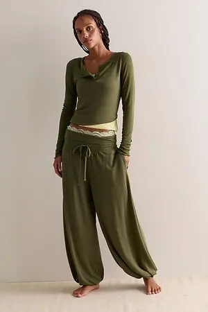 INTIMATELY Dream State Wide Leg Joggers - Ferngully