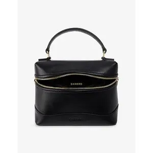 Sandro Tangolino Leather Top-handle Bag - Black