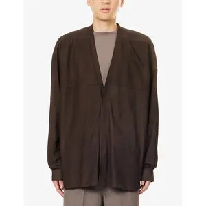 Rick Owens Relaxed Larry Leather Shirt