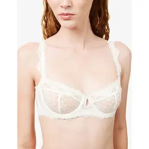 Lounge Adorn Floral Lace Balcony Bra