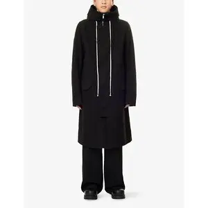 Rick Owens Longline Hooded Cotton Parka
