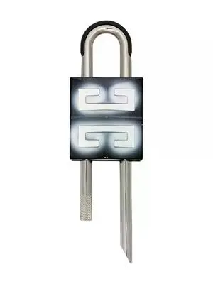 Givenchy 4g Padlock With Engraved Logo - Black
