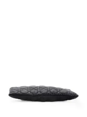 Dior Caro Daily Pouch Cannage Quilt Calfskin Clutch Bag - Black