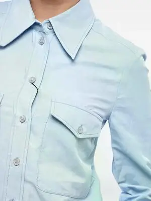 Stella McCartney Linen-blend Shirt With Side Slits