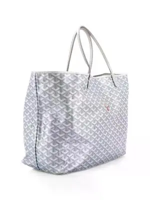 Goyard Saint Louis Precious Metals Coated Canvas Gm Tote Bag - Silver