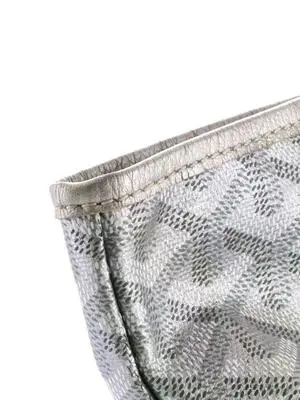 Goyard Saint Louis Precious Metals Coated Canvas Gm Tote Bag - Silver