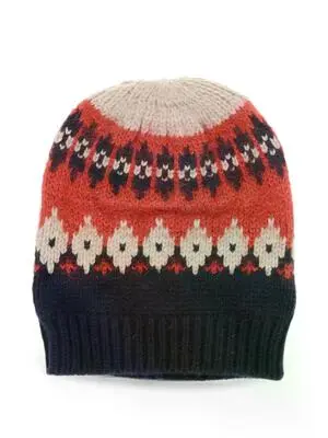 Dsquared2 Fair Isle Logo Patch Beanie